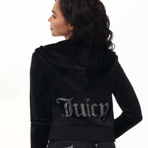 Juicy Couture | Jackets & Coats | Juicy Couture Og Big Bling Velour ...